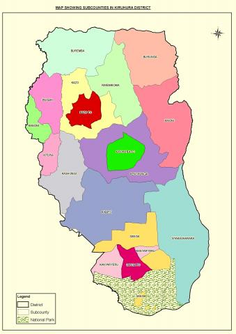 MAP OF KIRUHURA DISTRICT | Kiruhura District